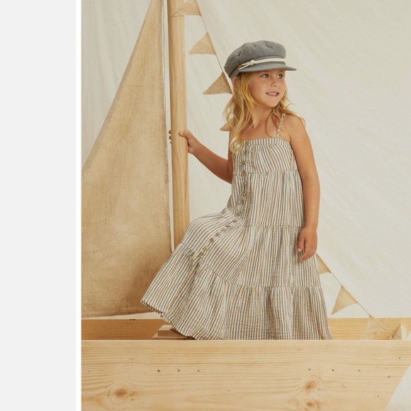 Rylee + Cru | Dresses | Rylee Cru Tiered Maxi Dress Nautical Stripe ...